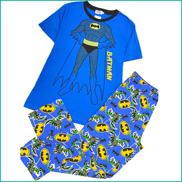 Batman Men’s Pajama Set – Dark Blue – Mchakky
