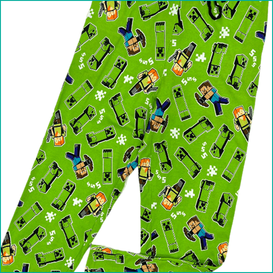 Minecraft Pant / Trousers / Nightwear - Green - Mchakky