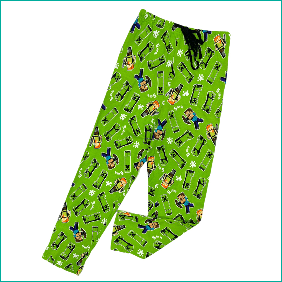 Minecraft Pant / Trousers / Nightwear - Green - Mchakky